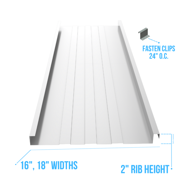 2” Mechanical Standing Seam Panel - Sundance Custom Steel
